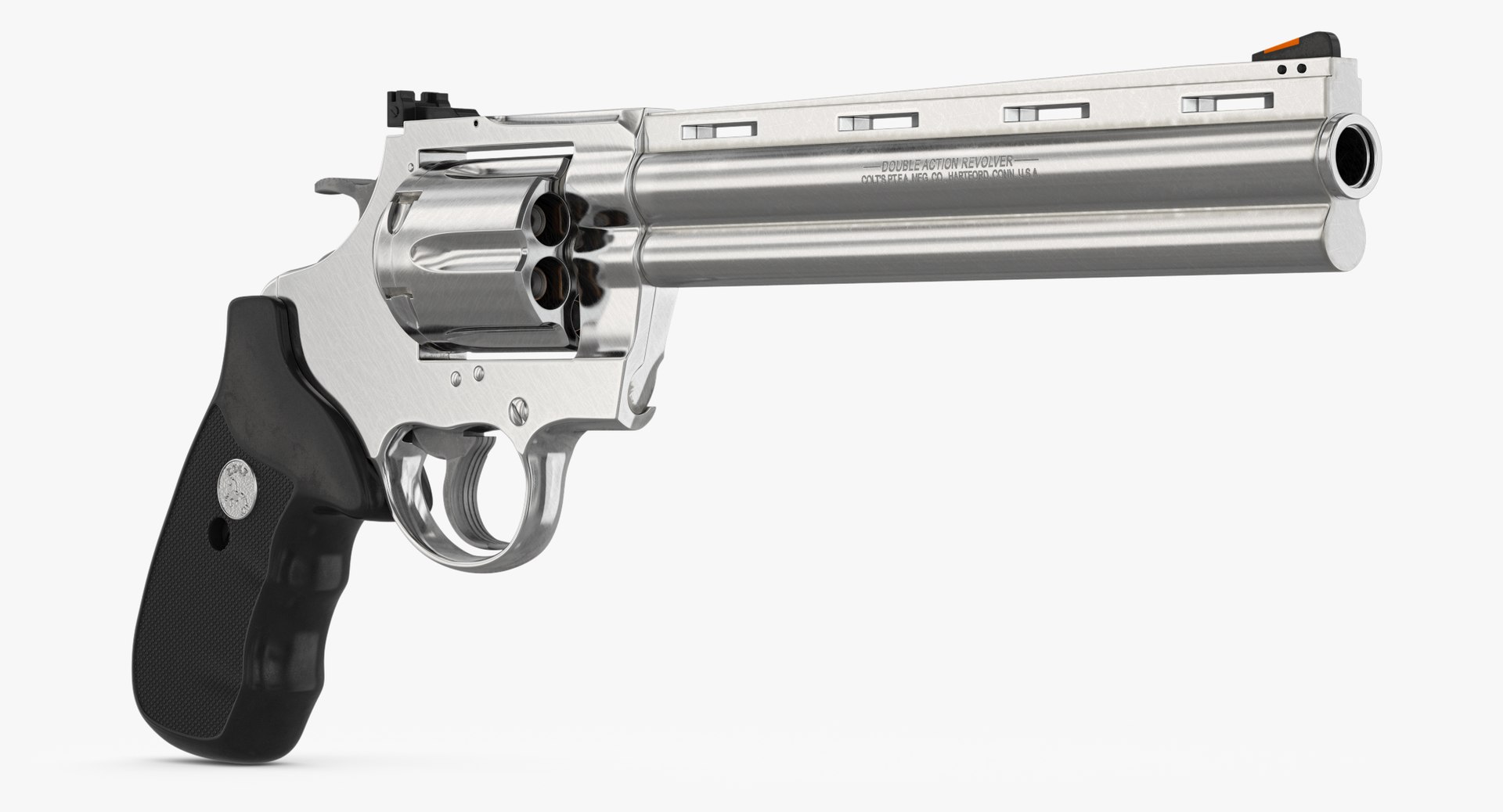 revolver colt anaconda 3d model