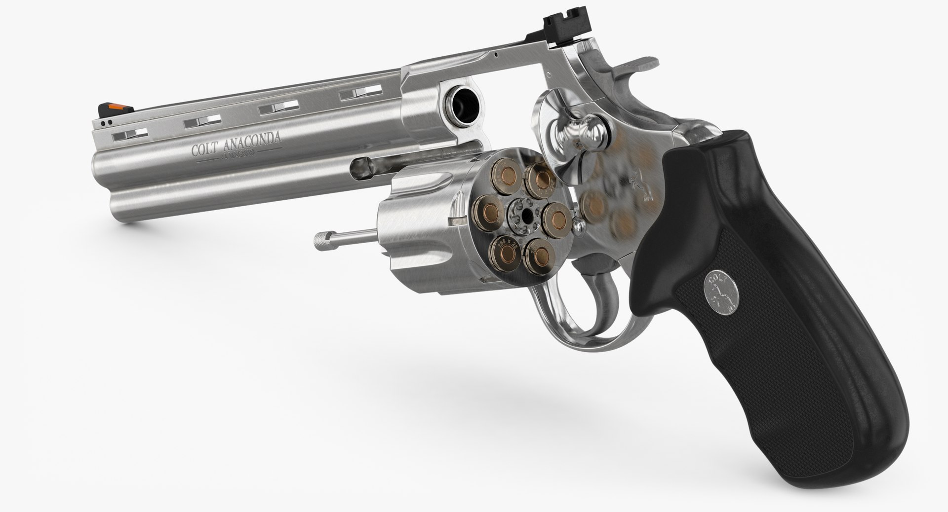 revolver colt anaconda 3d model