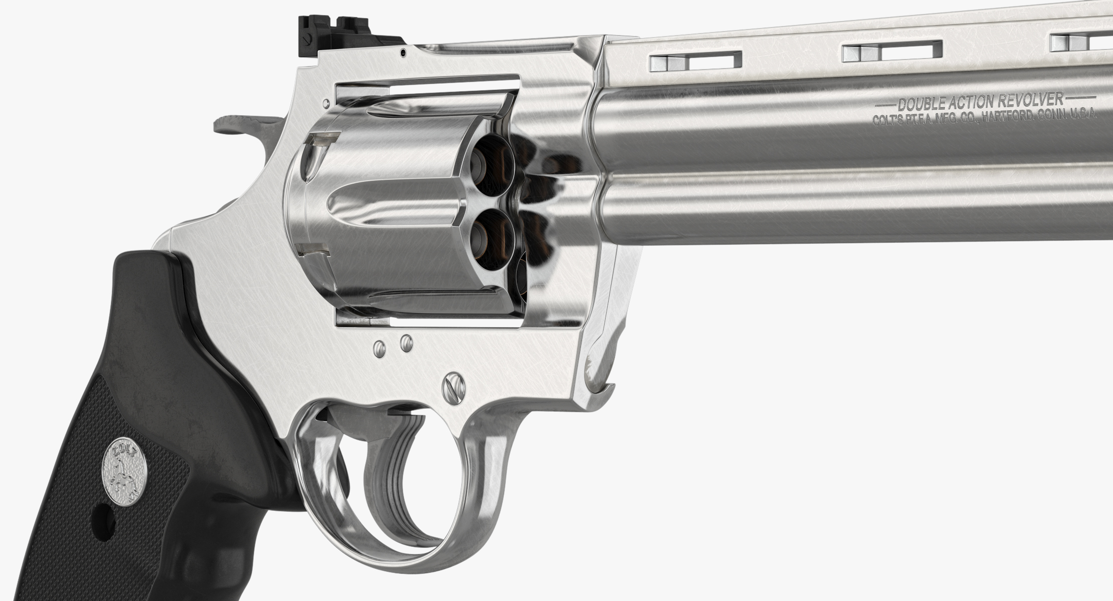 revolver colt anaconda 3d model