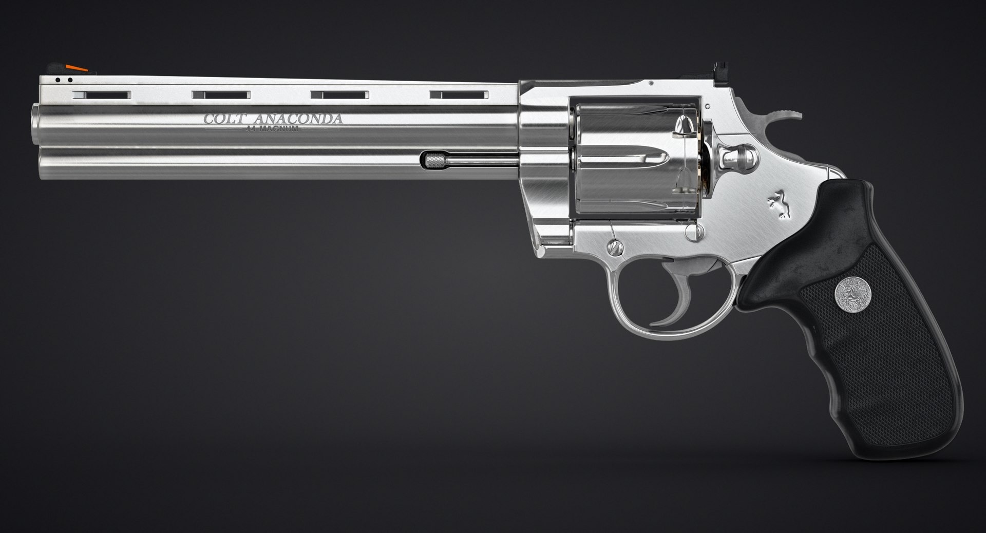 revolver colt anaconda 3d model