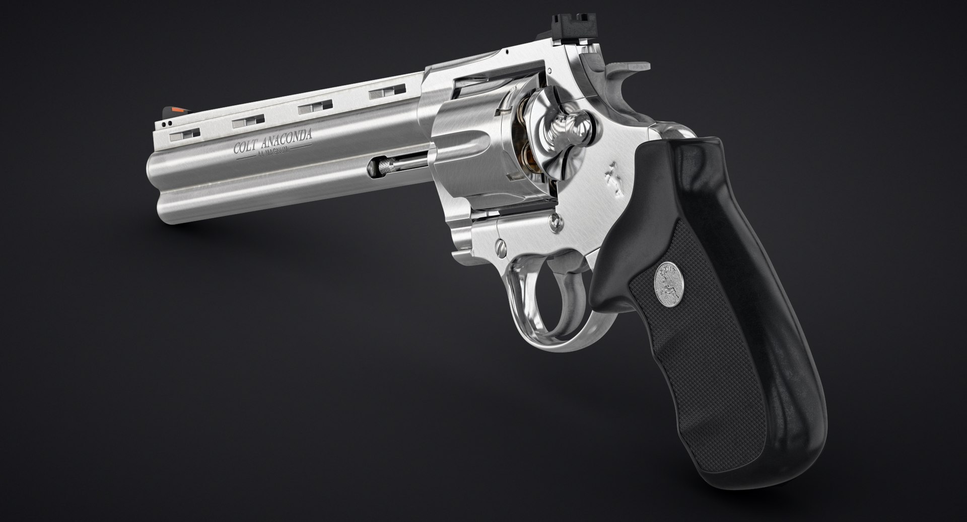 revolver colt anaconda 3d model