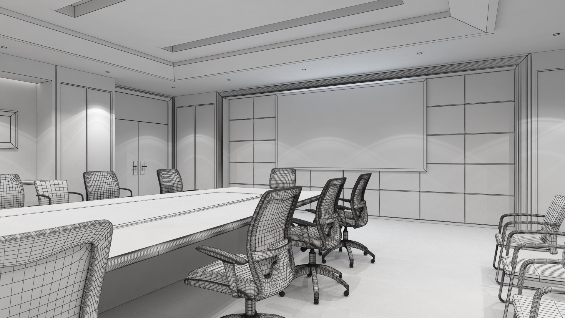 3D Conference Room 08 Model - TurboSquid 2155966