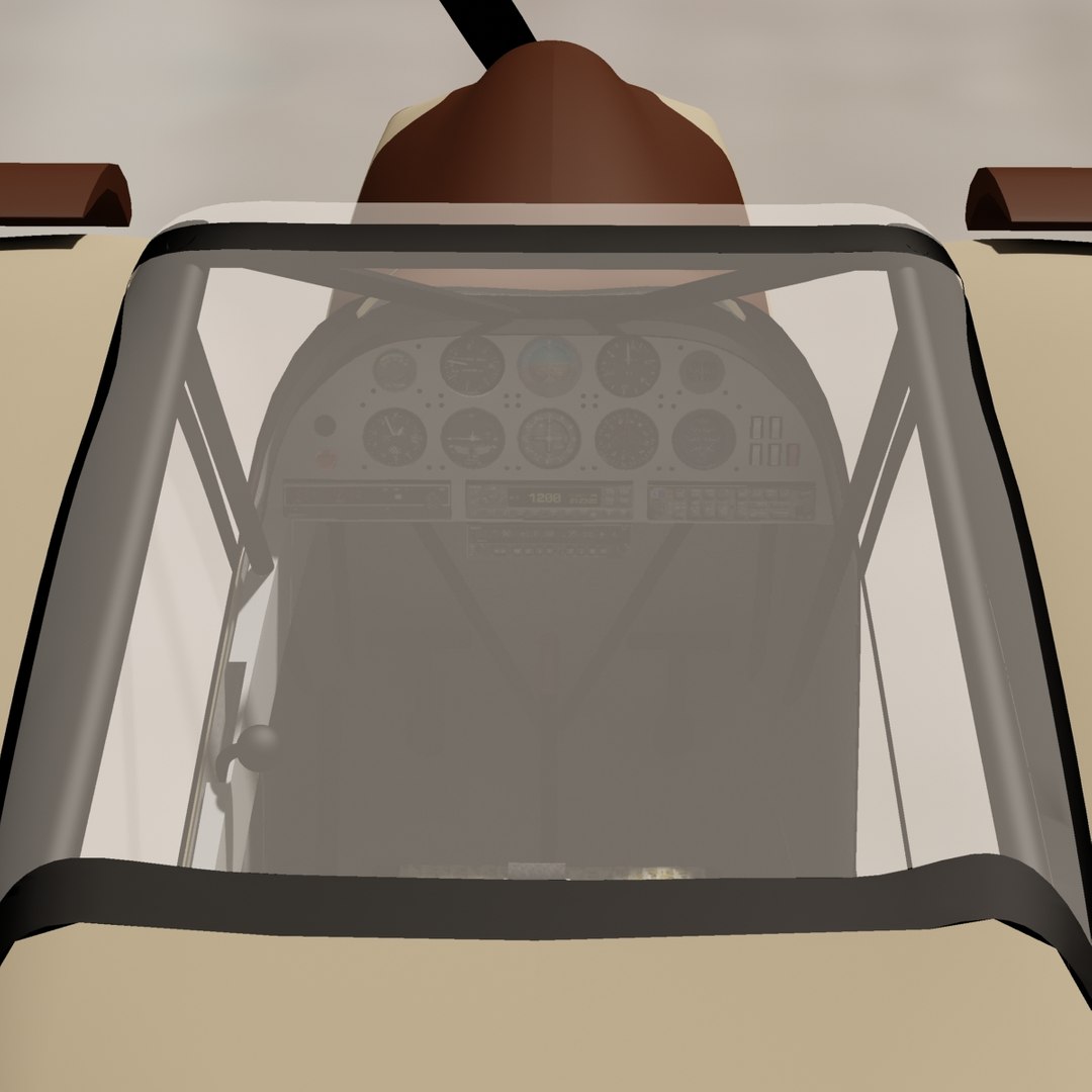 Piper Super Cub Bush 3d Model