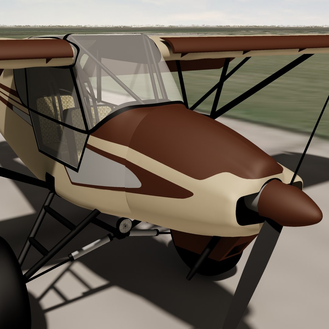 Piper Super Cub Bush 3d Model
