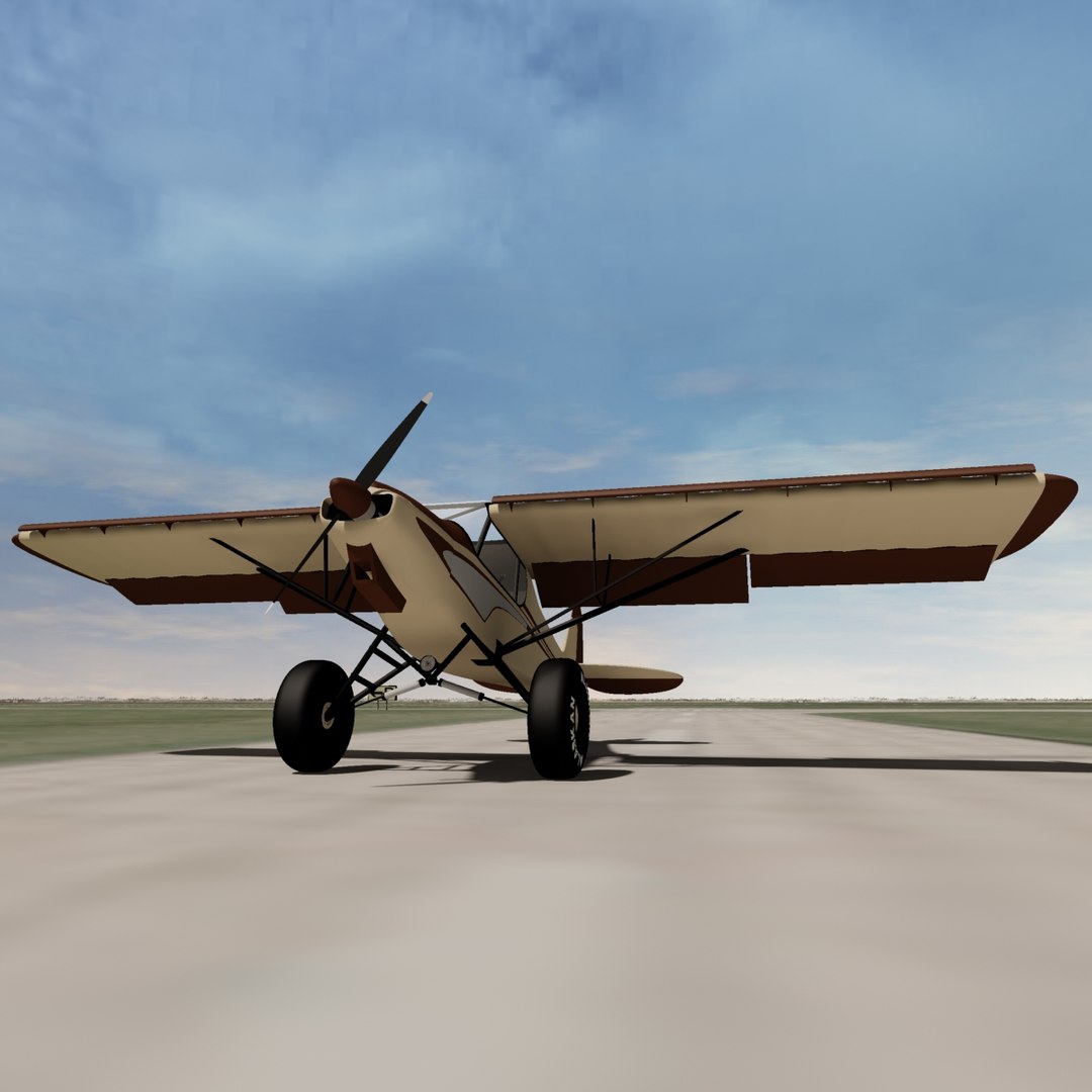 Piper Super Cub Bush 3d Model
