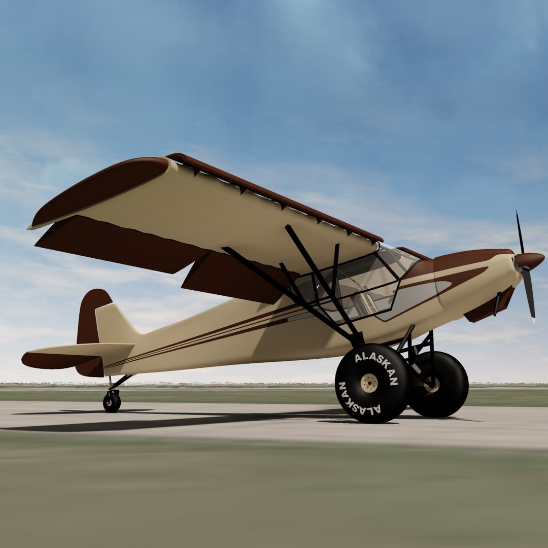 Piper Super Cub Bush 3d Model