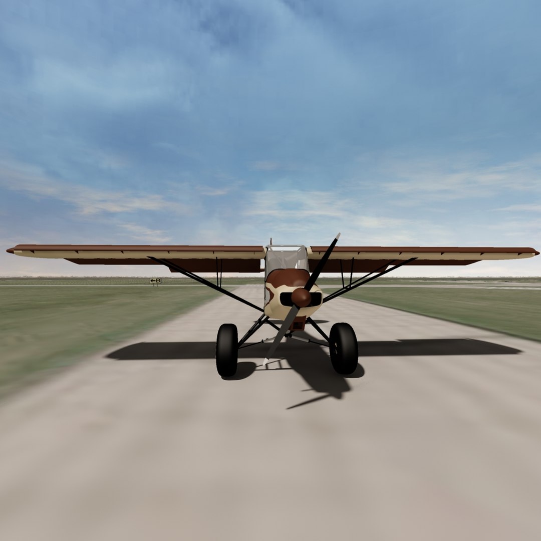 Piper Super Cub Bush 3d Model