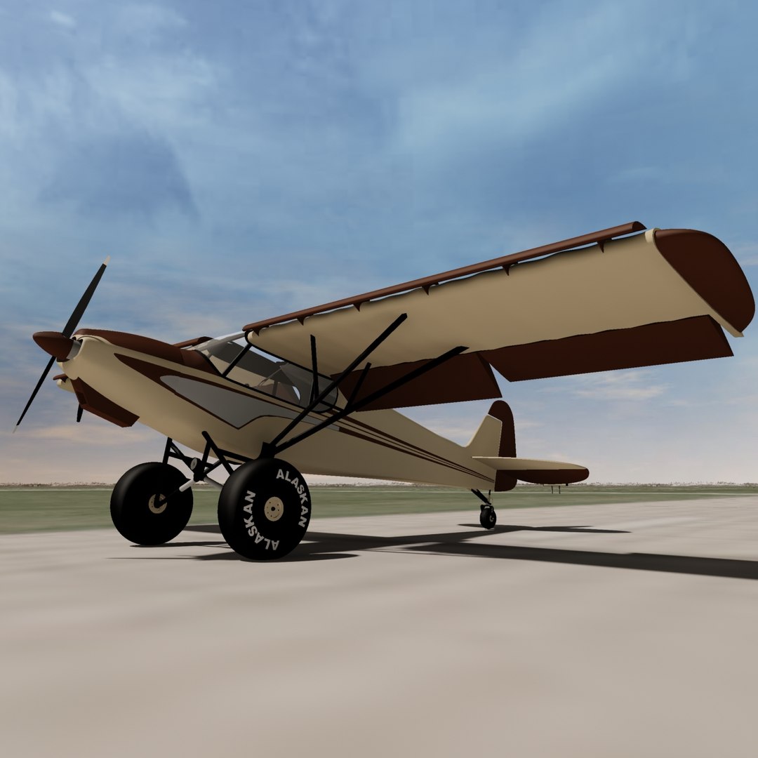 Piper Super Cub Bush 3d Model