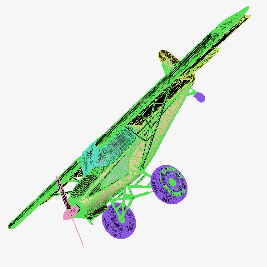 Piper Super Cub Bush 3d Model