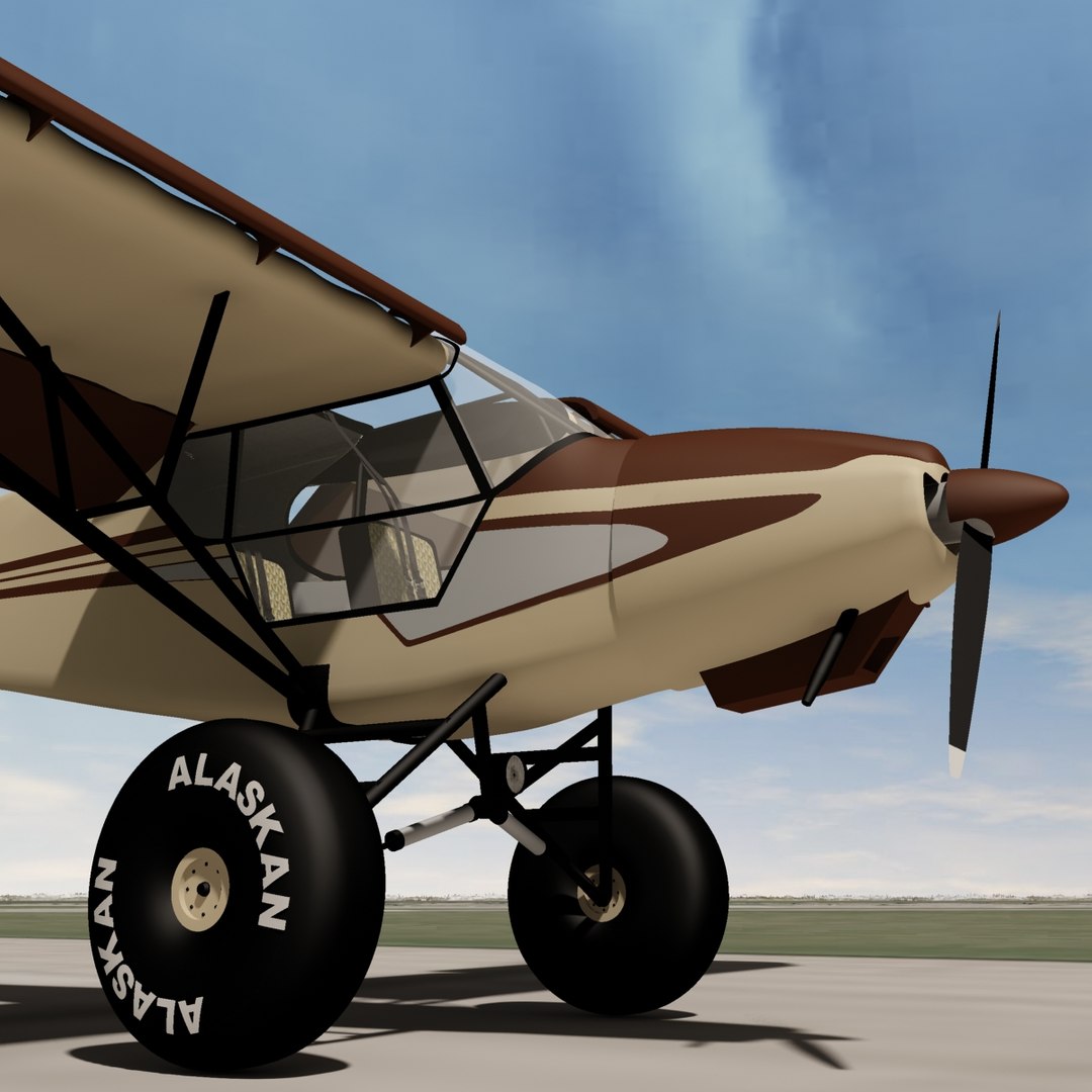 Piper Super Cub Bush 3d Model