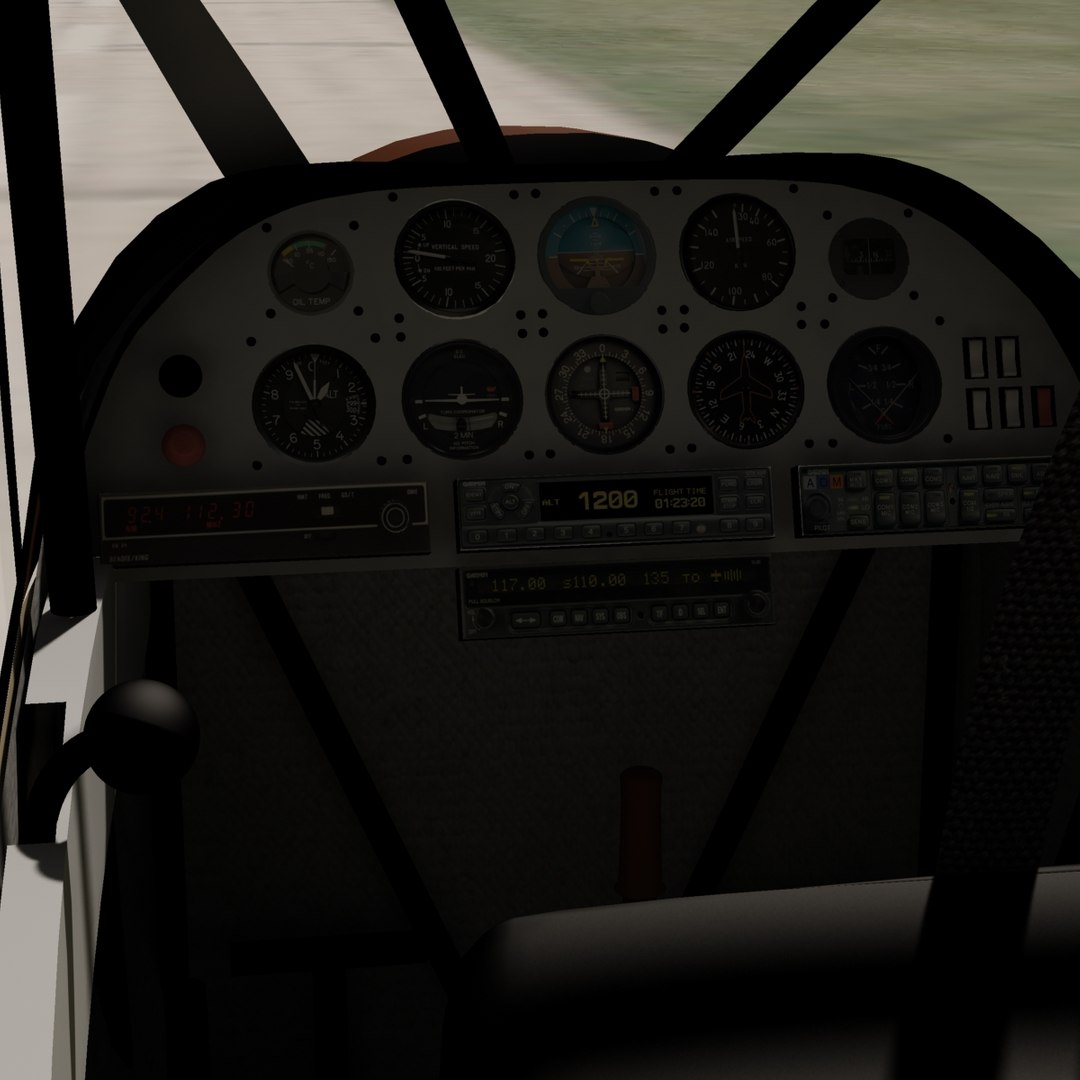 Piper Super Cub Bush 3d Model