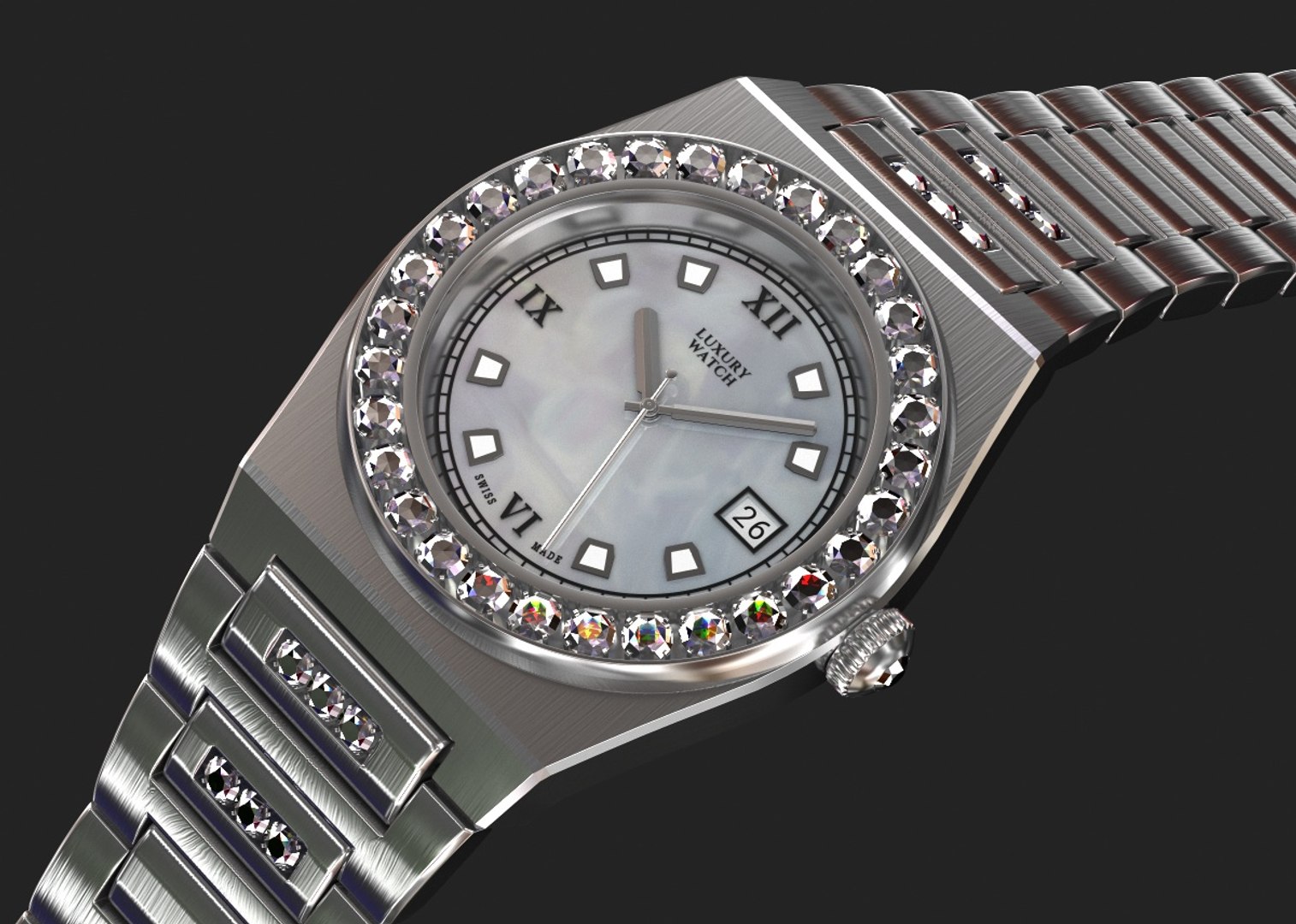 3D Luxury Wrist Watch Women - TurboSquid 1270181