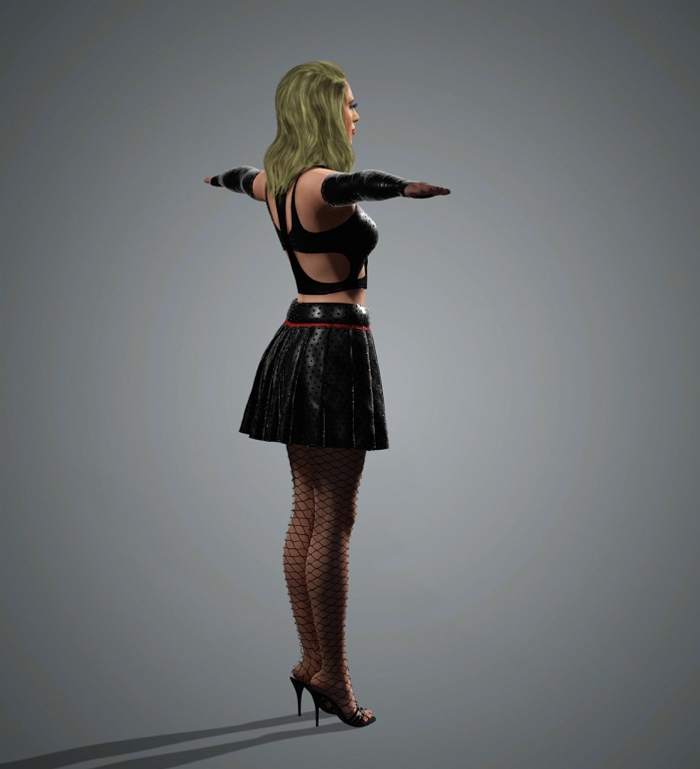 3D Lady Gaga Character 3D Model Low-poly - TurboSquid 2296068