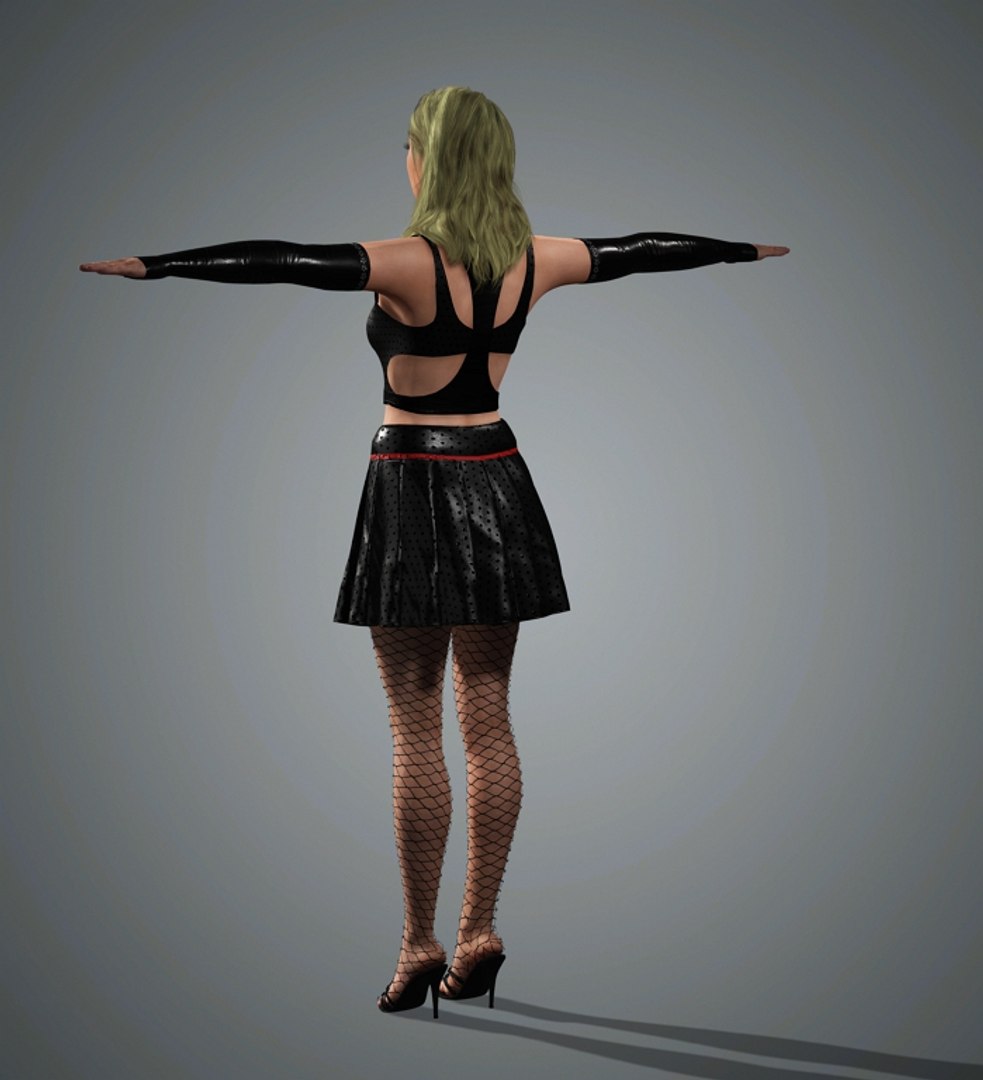 3D Lady Gaga Character 3D Model Low-poly - TurboSquid 2296068