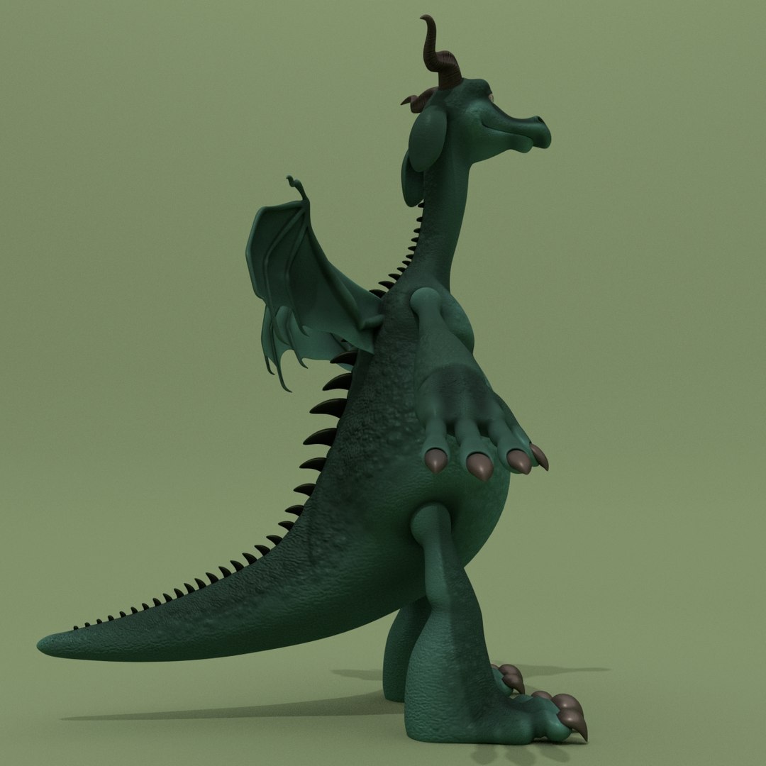 3D Cartoon Dragon Goat Model - TurboSquid 1189733