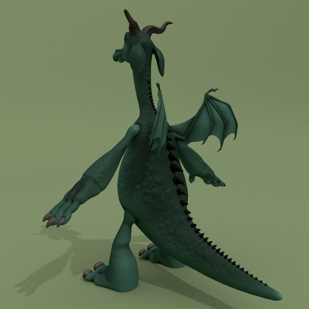 3D Cartoon Dragon Goat Model - TurboSquid 1189733