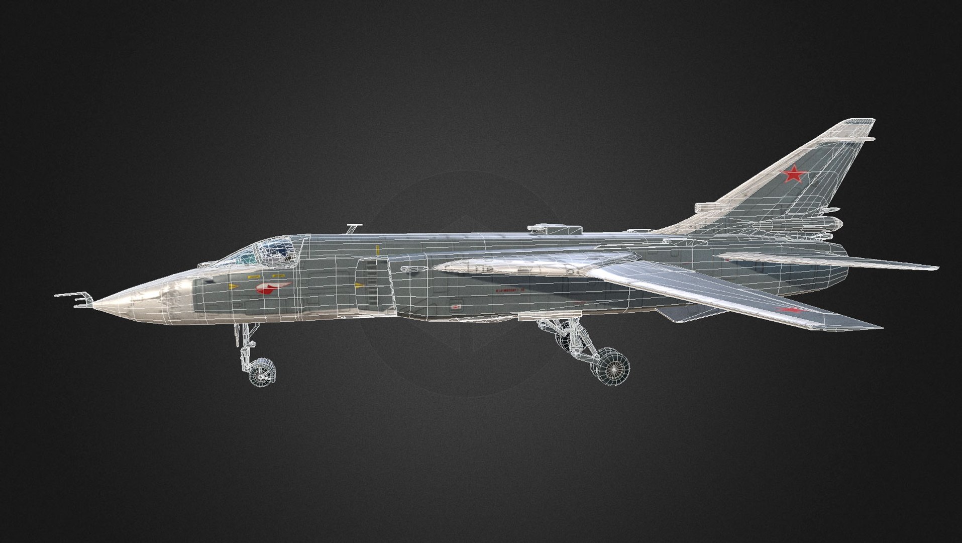 3d Model Su-24 Ready