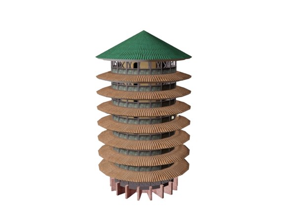 modelo 3d menara condong perak - TurboSquid 1195145