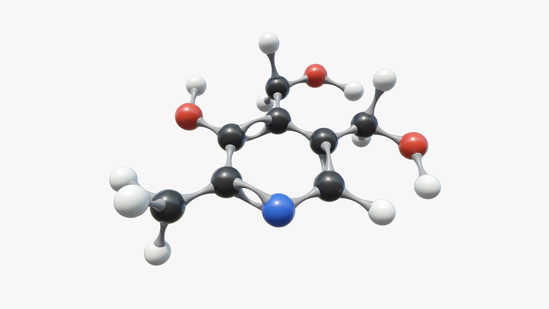 Pyridoxine Molecule With PBR 4K 8K 3D - TurboSquid 1945510