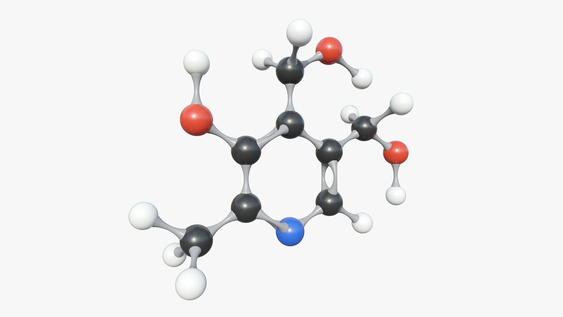 Pyridoxine Molecule With PBR 4K 8K 3D - TurboSquid 1945510