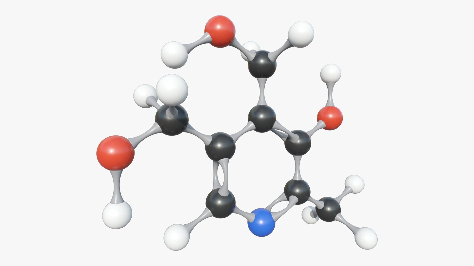 Pyridoxine Molecule With PBR 4K 8K 3D - TurboSquid 1945510