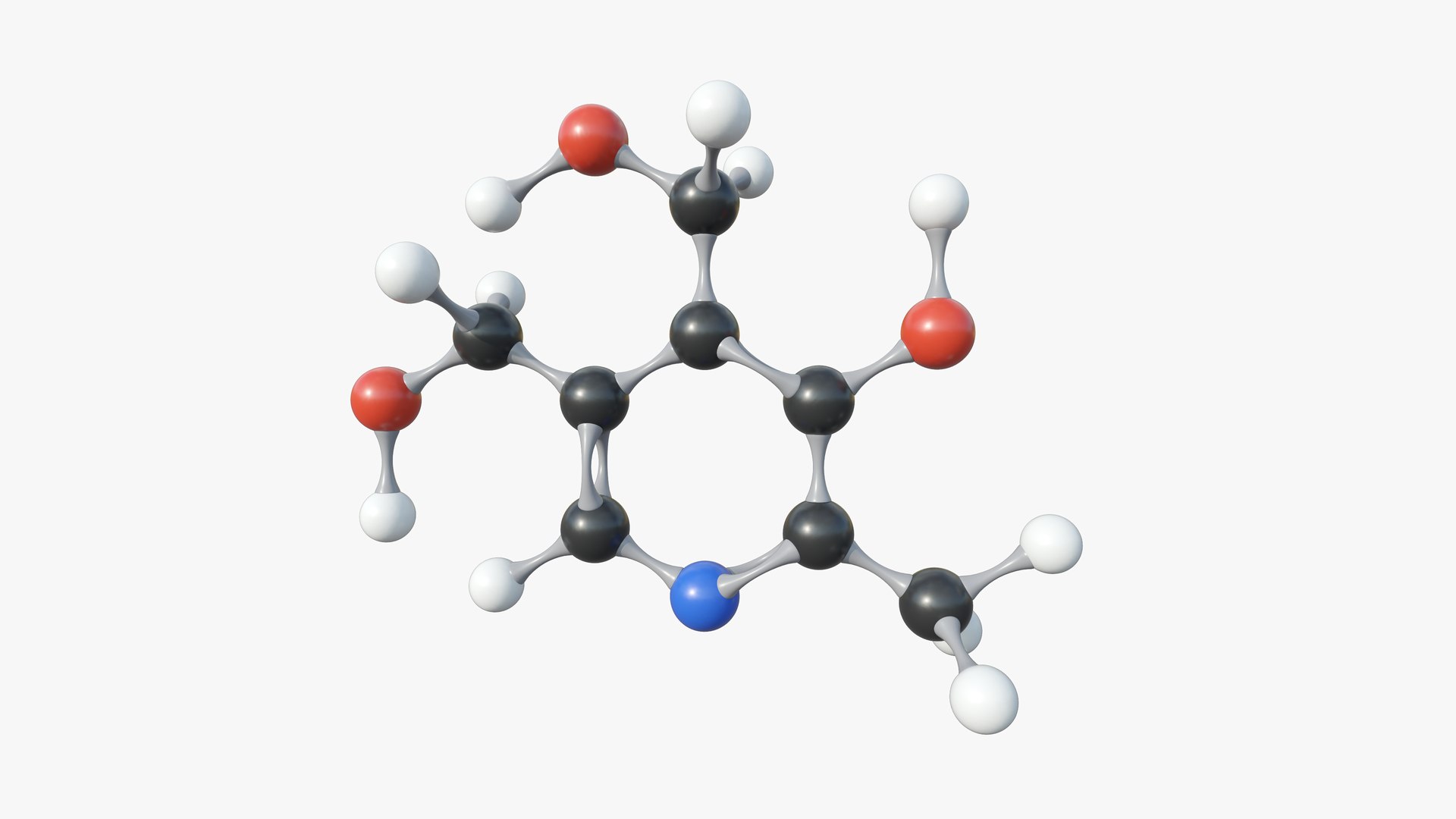 Pyridoxine Molecule With PBR 4K 8K 3D - TurboSquid 1945510