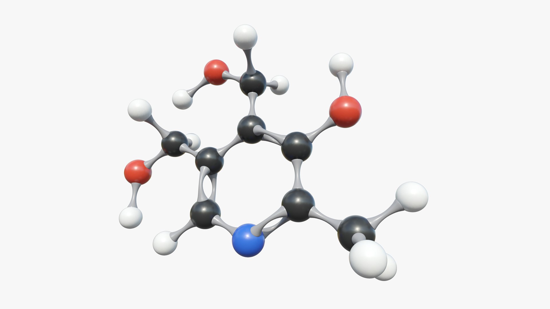 Pyridoxine Molecule With PBR 4K 8K 3D - TurboSquid 1945510