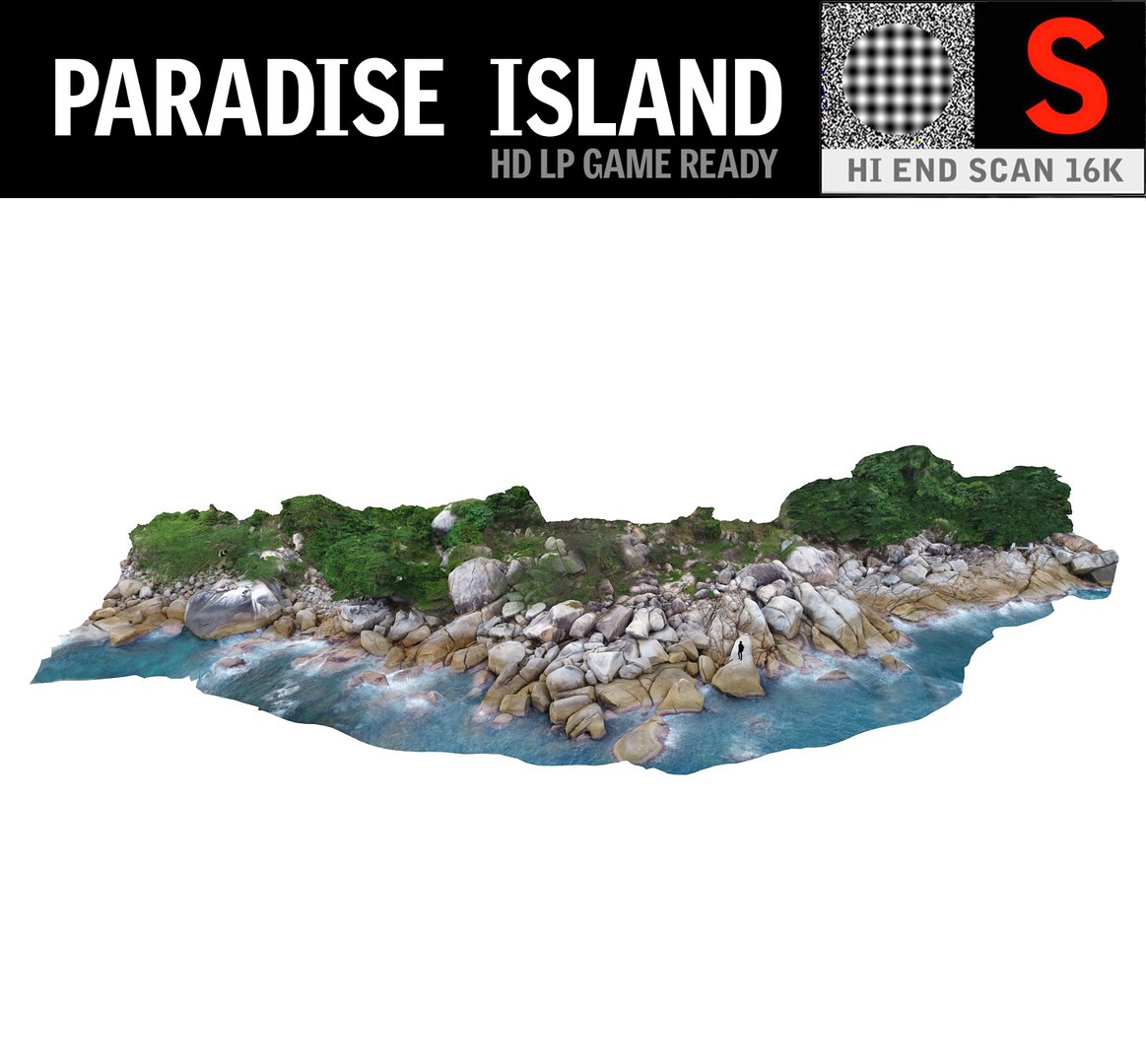 3D paradise island pack 7 model - TurboSquid 1256830