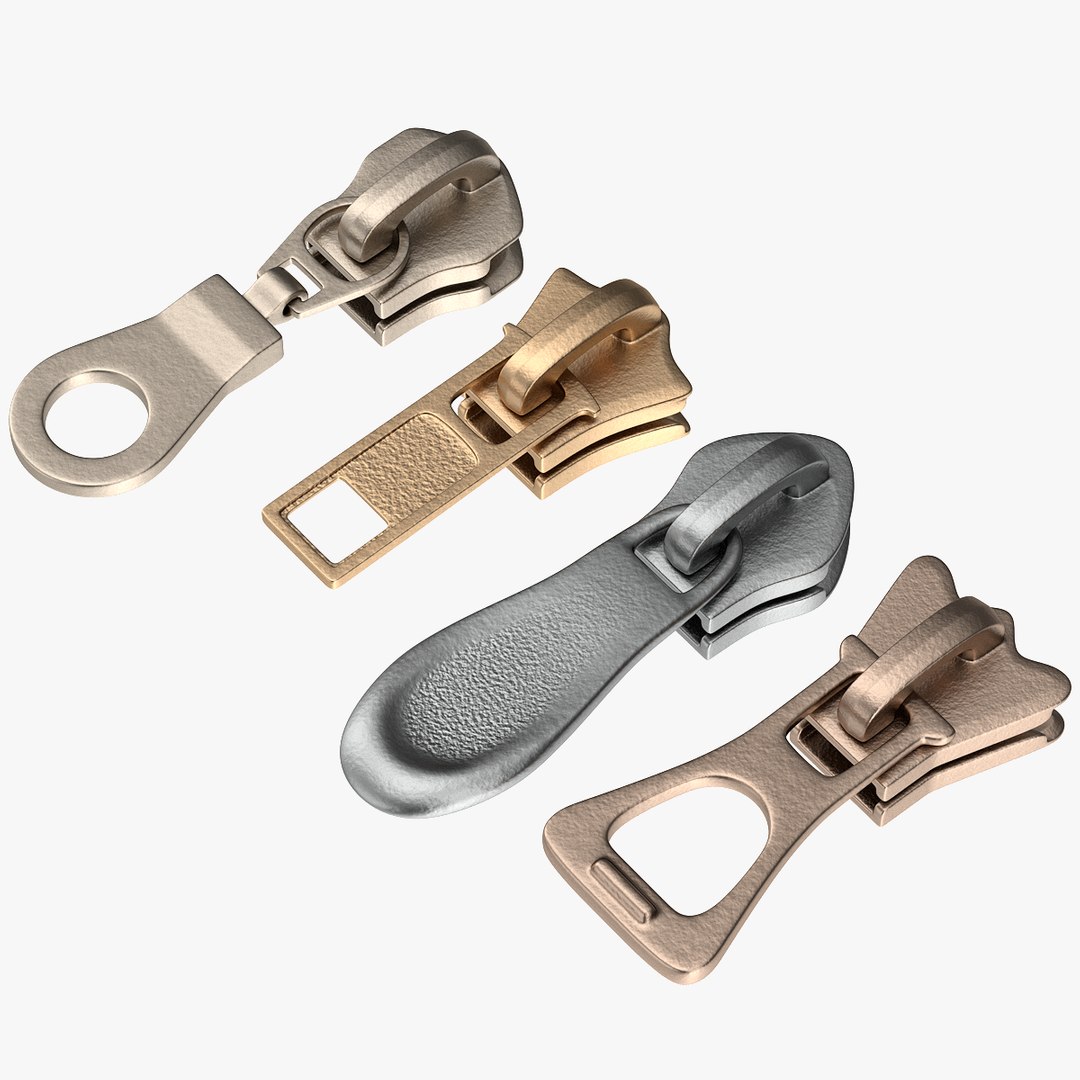 Zipper Sliders 3D Model - TurboSquid 1245493