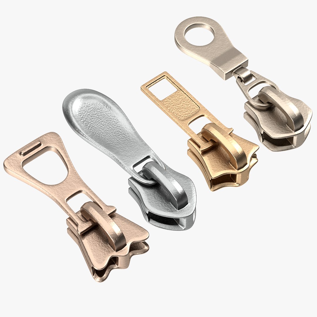 Zipper Sliders 3D Model - TurboSquid 1245493