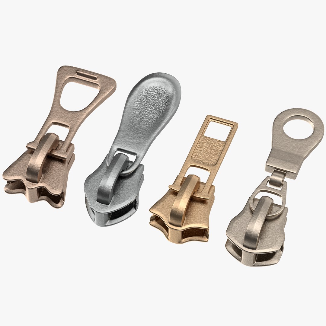 Zipper Sliders 3D Model - TurboSquid 1245493