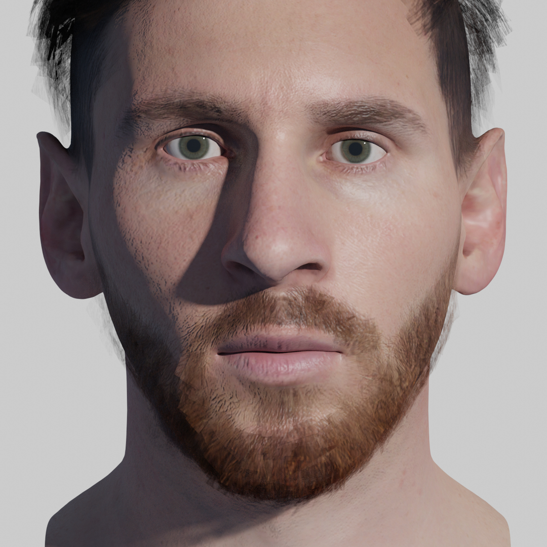 3D model Lionel Messi Head 3d model - TurboSquid 1770051