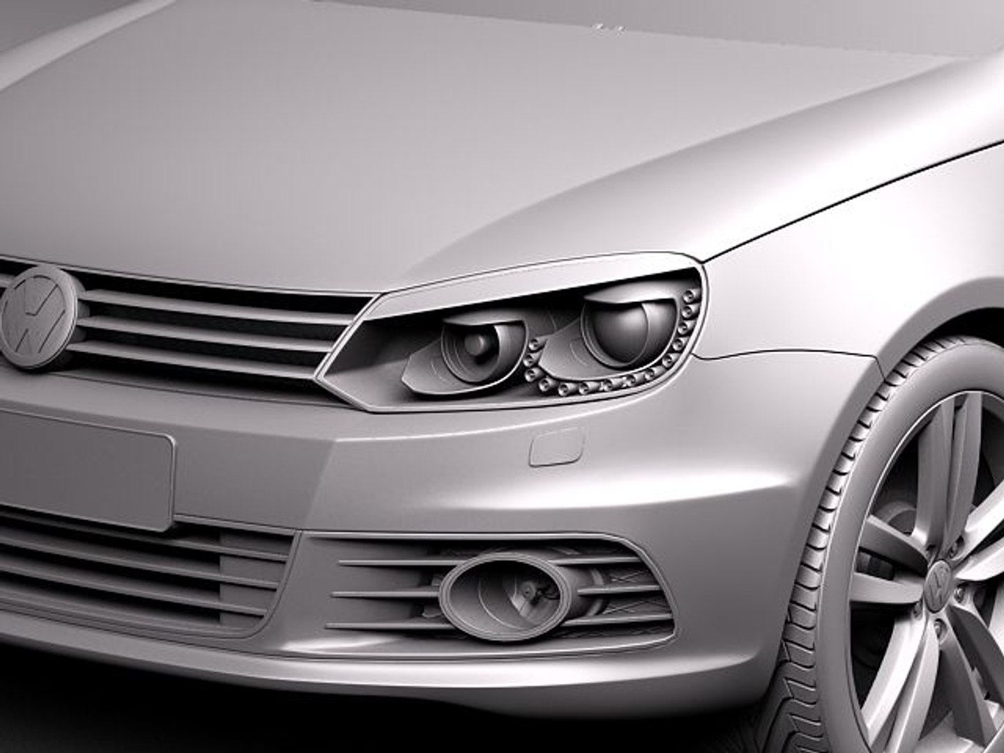 Volkswagen Eos 2011 3d Max