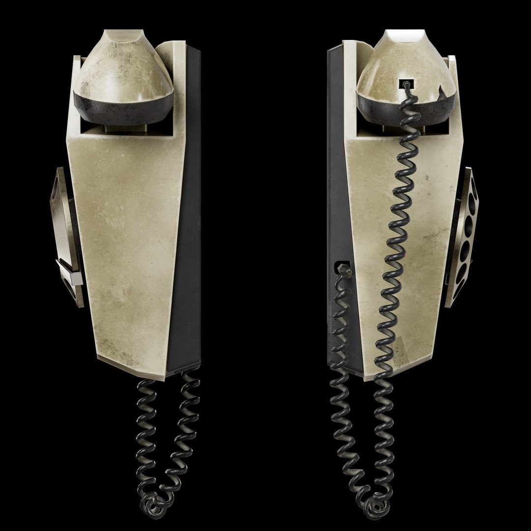 3D Retro Telephone Low-Poly model - TurboSquid 2092034