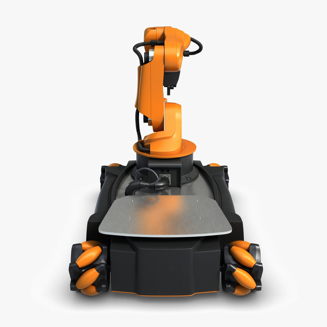 3ds Max Mobile Robot Arm Youbot