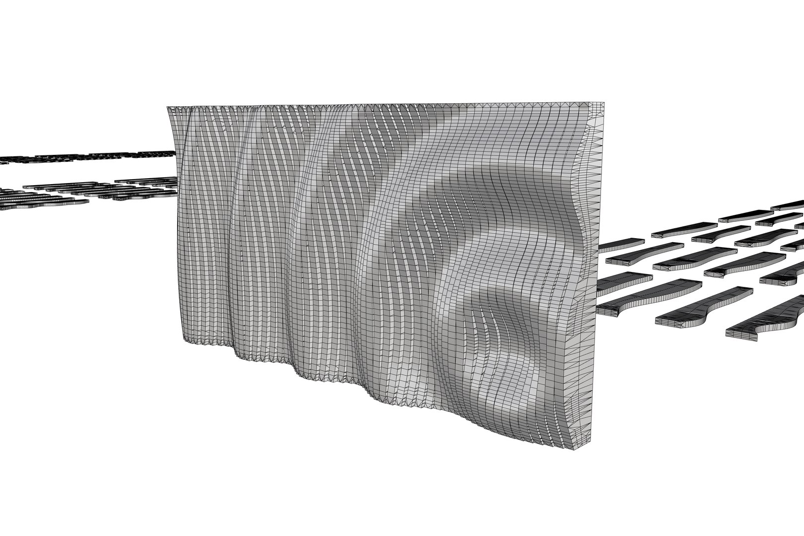 3D Water Ripples Wooden Wall Panels - TurboSquid 1968193