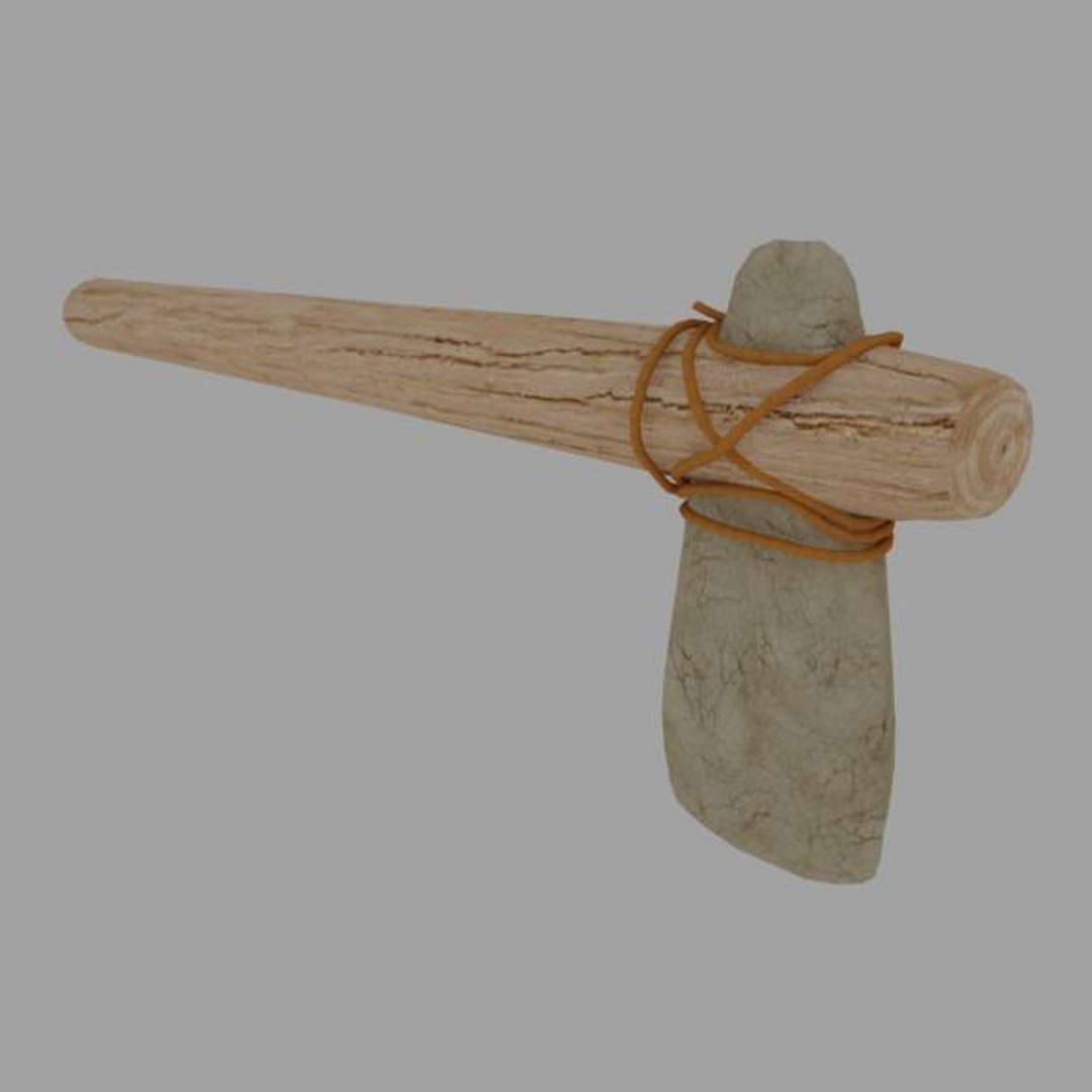 3d Stone Axe Model