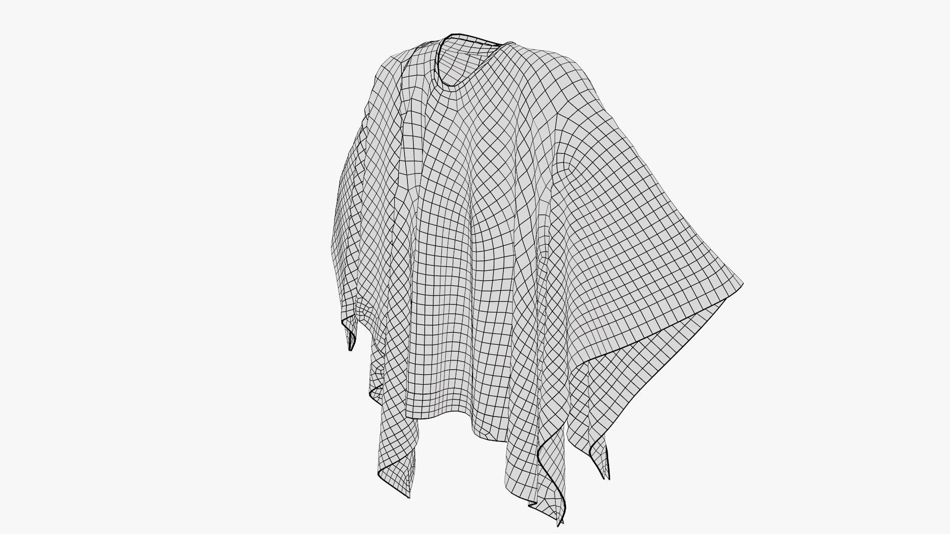 Cowboy Western Poncho 3D Model - TurboSquid 2434179