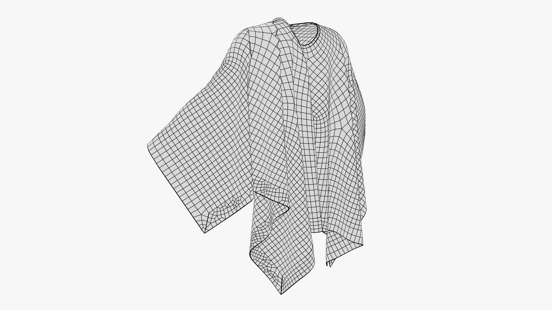 Cowboy Western Poncho 3D Model - TurboSquid 2434179