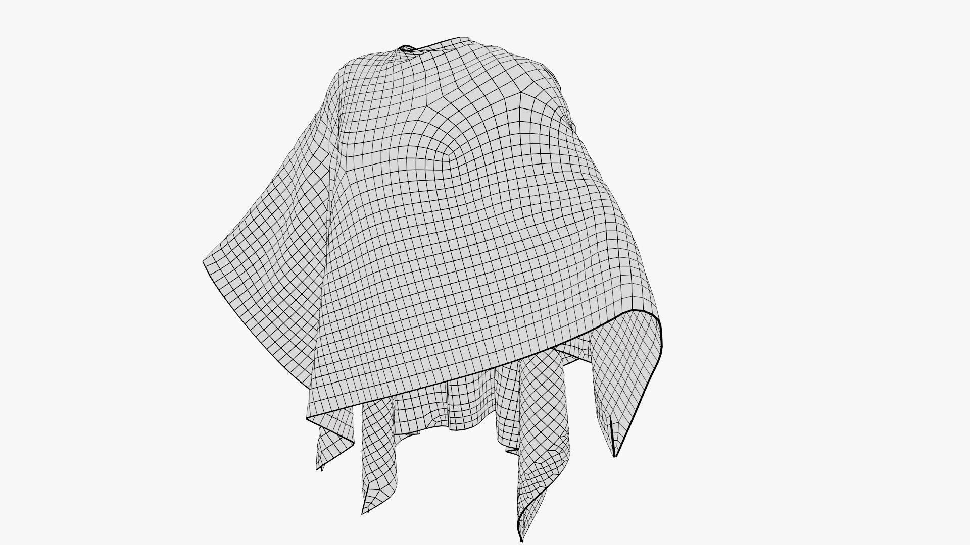 Cowboy Western Poncho 3D Model - TurboSquid 2434179