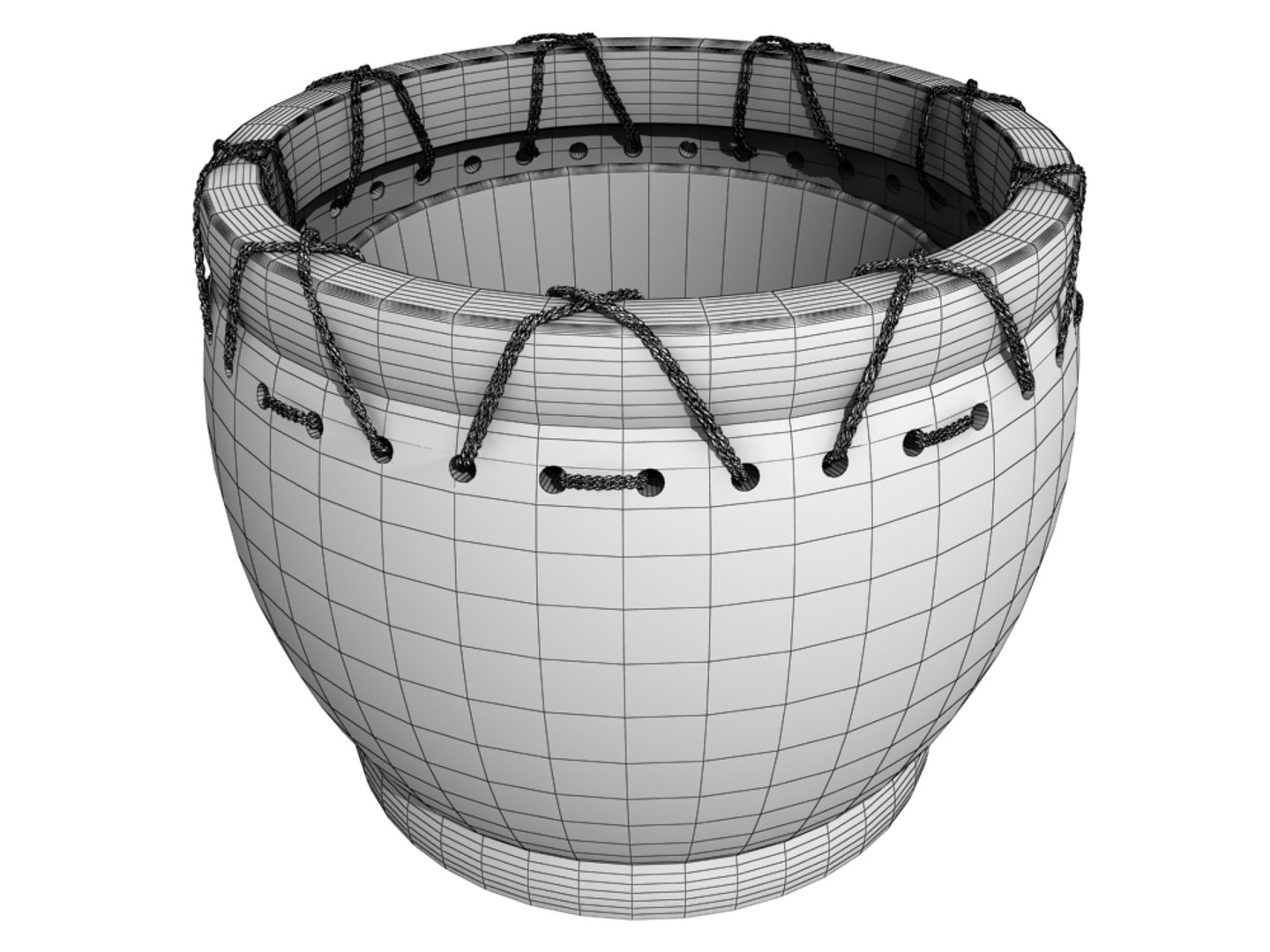 ceramic pot 3d max