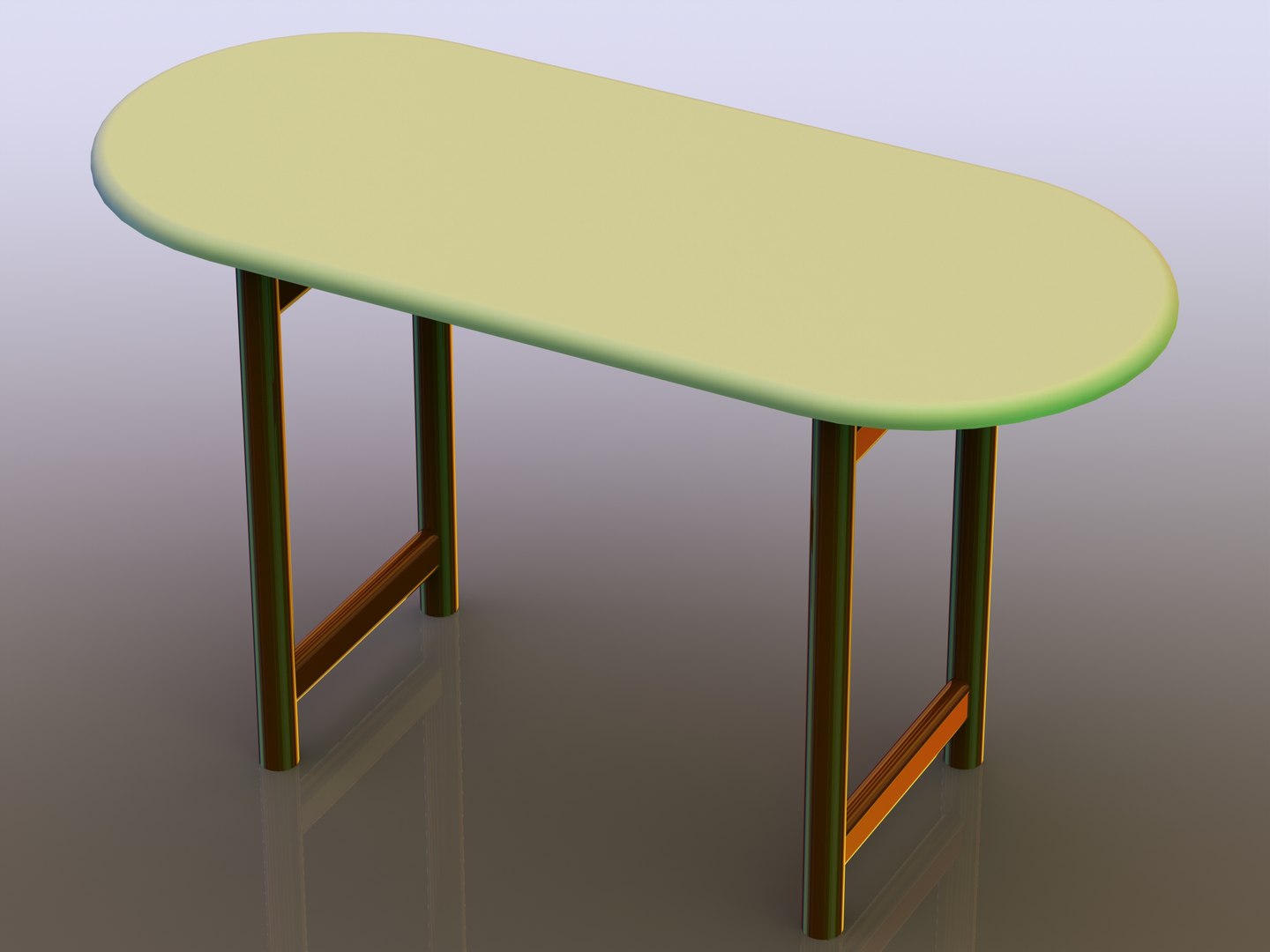 Oval Dining Table 3D model - TurboSquid 2160020