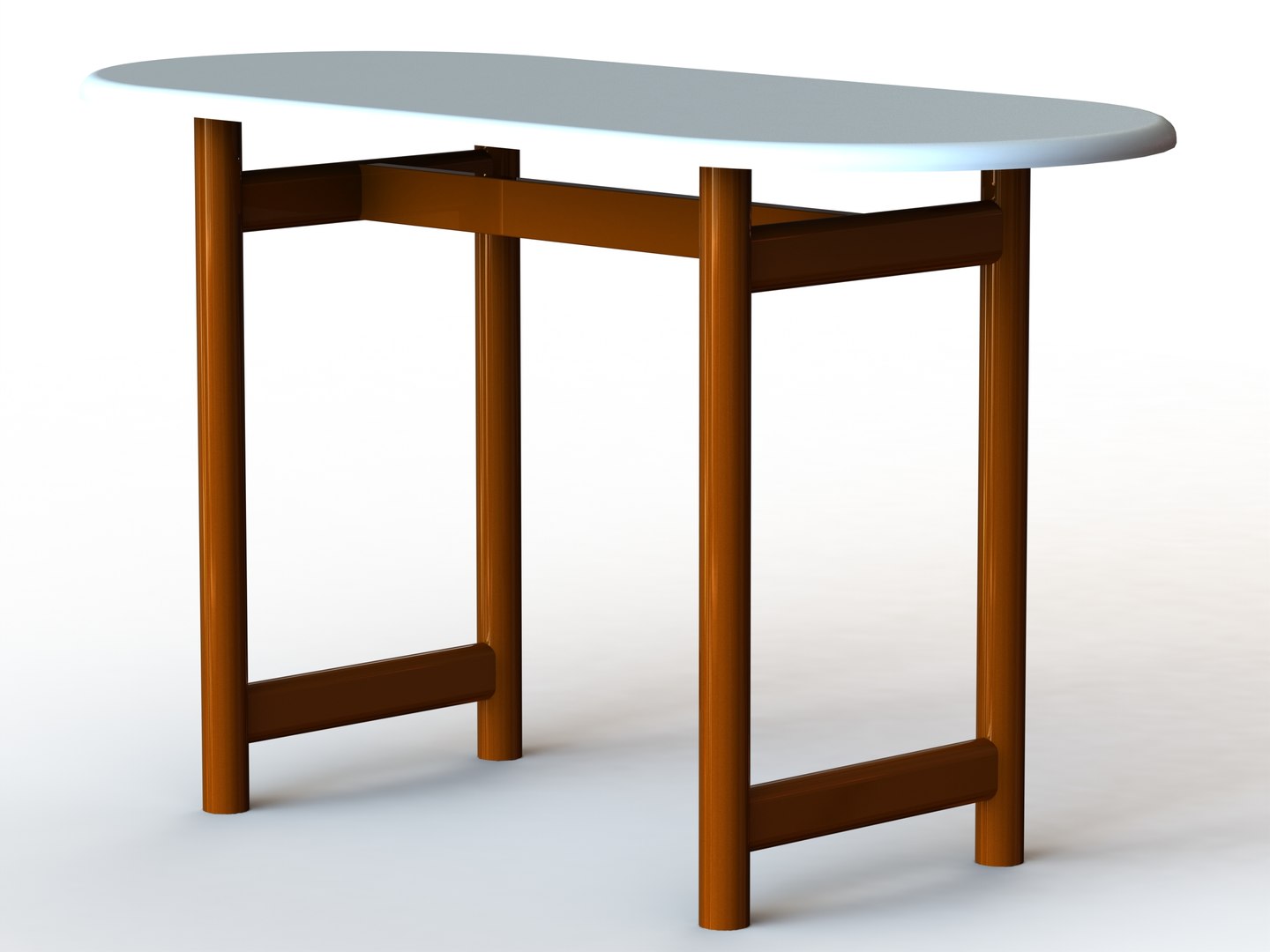 Oval Dining Table 3D model - TurboSquid 2160020