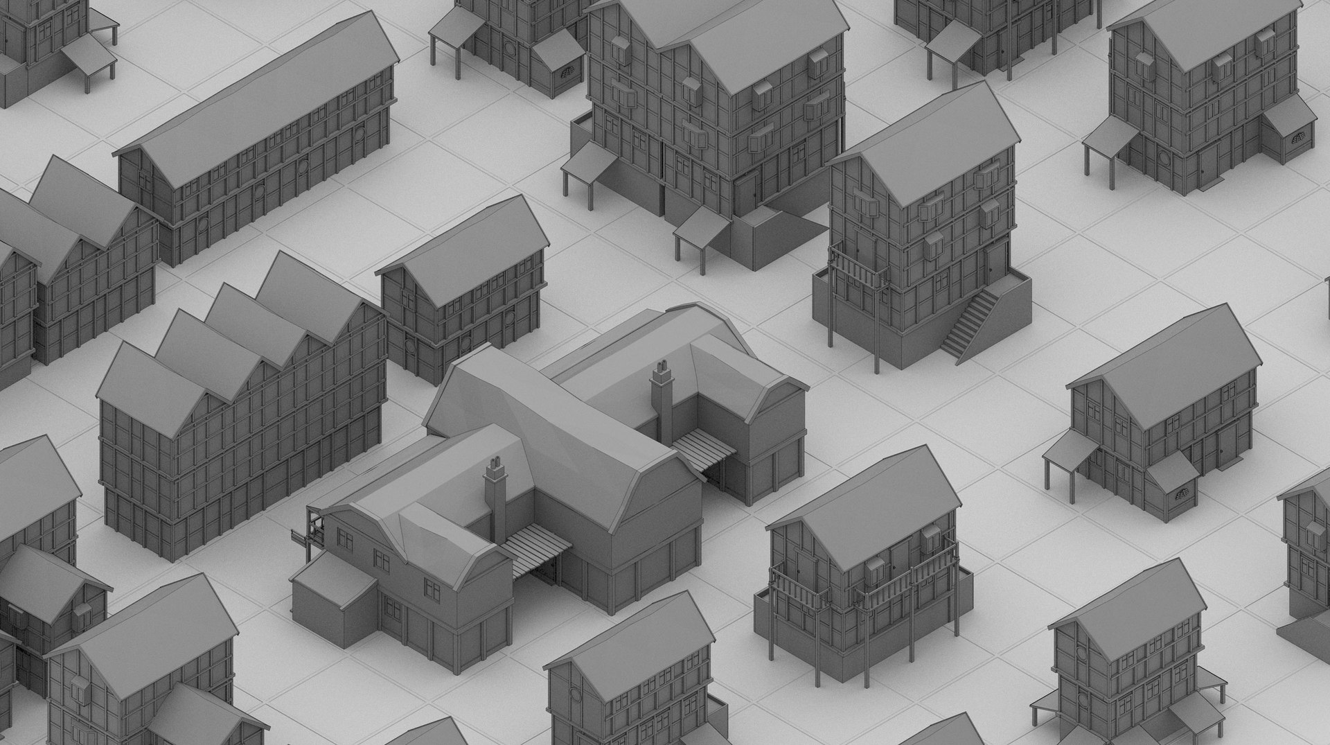 3D Mega Medieval Buildings Pack - TurboSquid 2341647