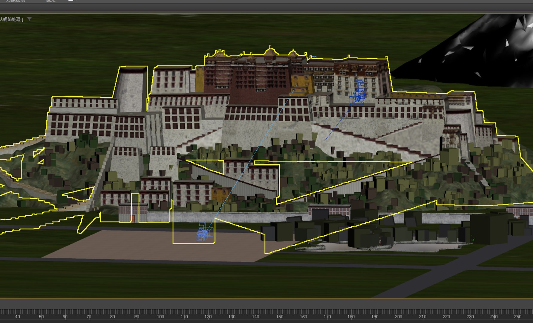 3D Model The Potala Palace Chinese Ancient Architecture Traditional ...