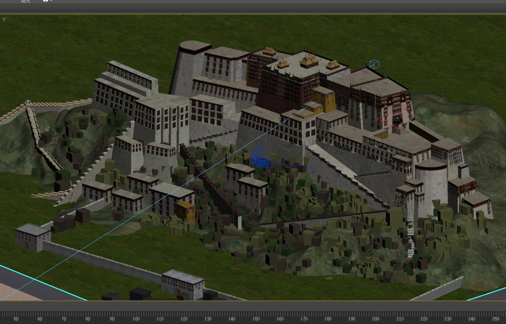 3D Model The Potala Palace Chinese Ancient Architecture Traditional ...