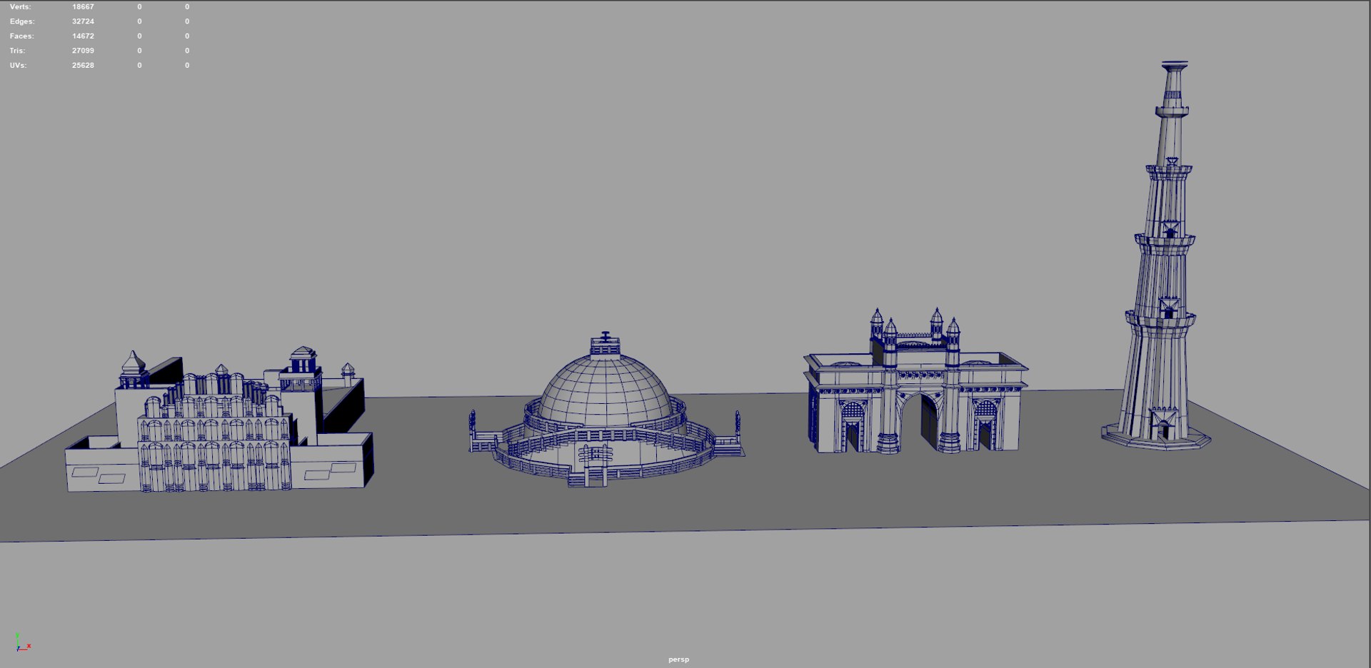 Monuments India 3D Model - TurboSquid 1588089