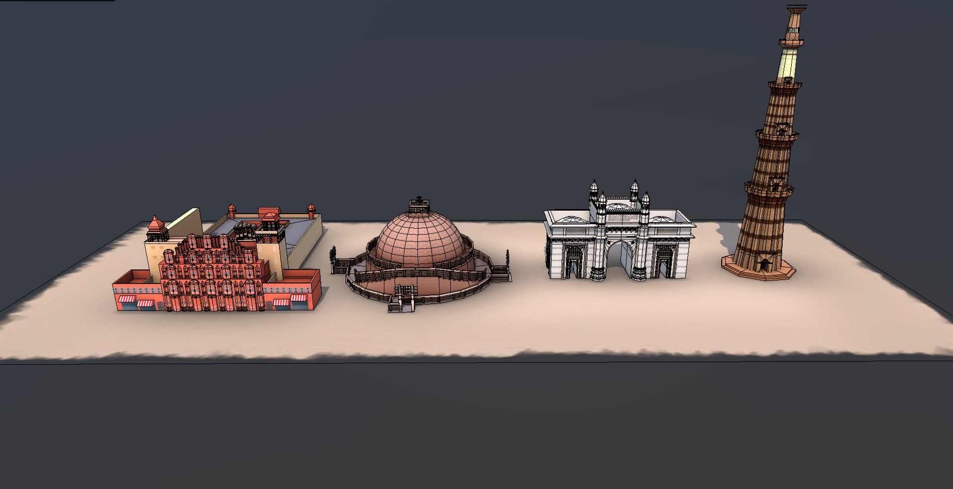 Monuments India 3D Model - TurboSquid 1588089