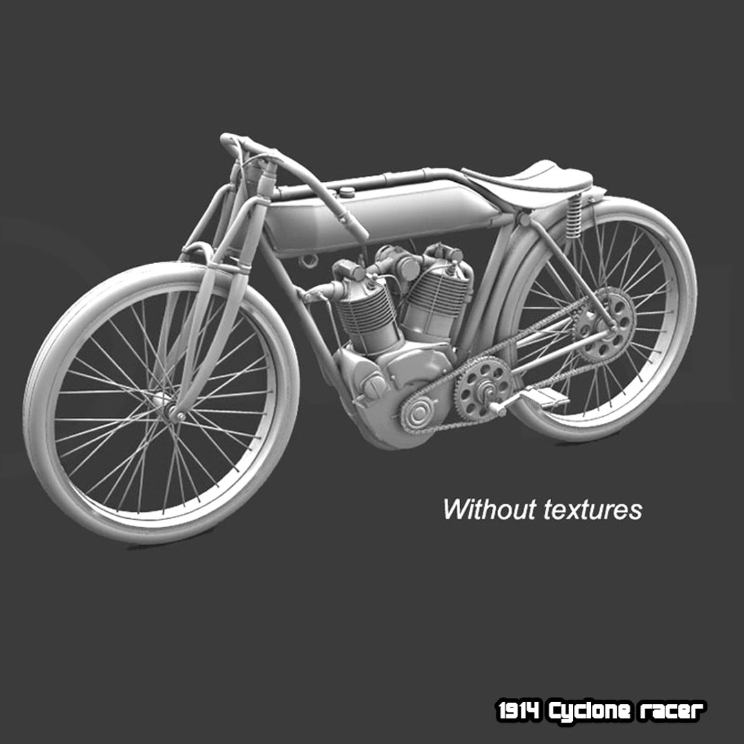 3D 1914 cyclone racer - TurboSquid 1190855