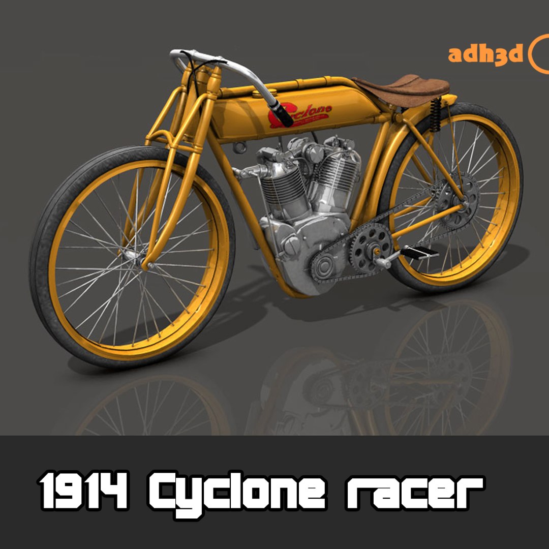 3D 1914 cyclone racer - TurboSquid 1190855